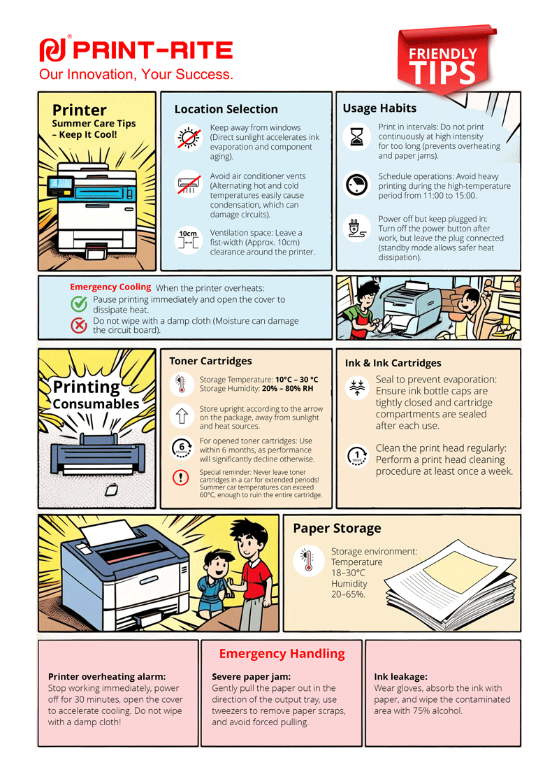 Summer Office Must-Know | Keep Printers Working: Care Tips in High Heat ...