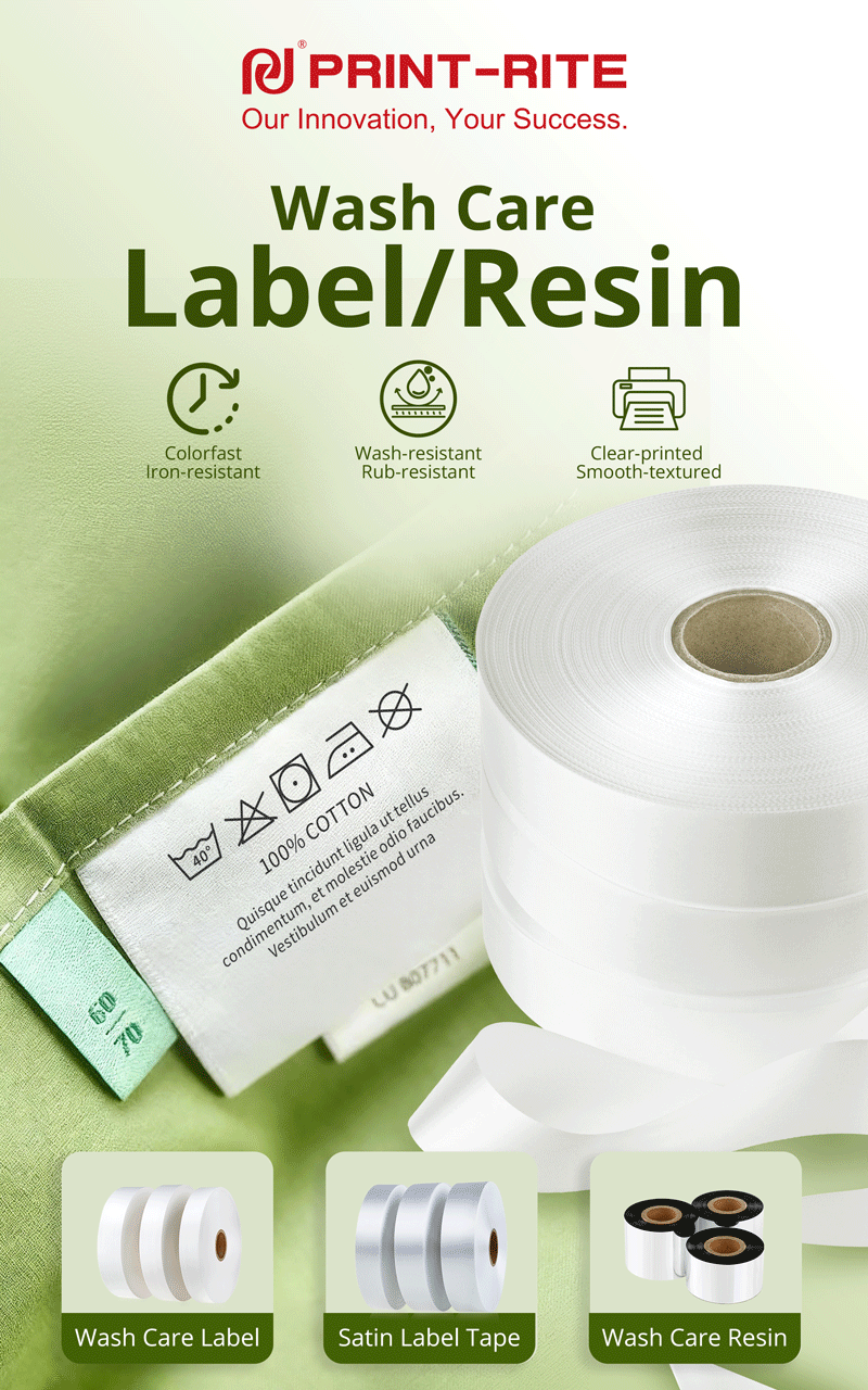 New Product from Print-Rite Wash Care Label & Wash Care Resin Series ...